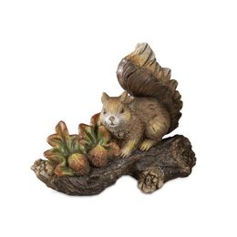 formano Tierfigur Dekofigur Eichhörnchen oder Igel auf Ast Herbst- und Winterdekoration