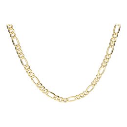 Goldkette Luigi Merano "Figarokette, Gold 585" Halsketten Gr. 50 cm, Gelbgold 585, goldfarben (gold> <) Damen Goldketten