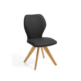 NIEHOFF SITZMÖBEL Niehoff Sitzmöbel Colorado Trend-Line Design-Stuhl Eichen/Polyester - 180° drehbar Atlantis graphit
