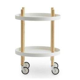 Normann Copenhagen Servierwagen Servierwagen Block Table Rund Weiß