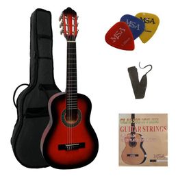 MSA Konzertgitarre 1/4 Kindergitarre Set Tasche Band Saiten 3xPlektron