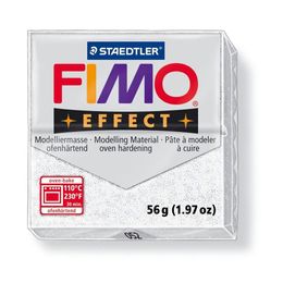 Staedtler Bastelnaturmaterial Fimo effect metallic-weiß 57 Gramm