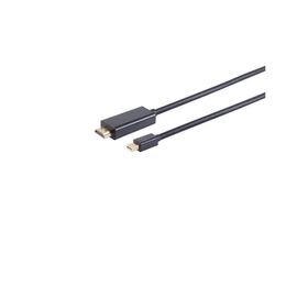 S/CONN maximum connectivity® Mini Displayport Stecker 1.2 auf HDMI A Stecker