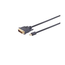 S/CONN maximum connectivity® Mini Displayport Stecker 1.2 auf DVI-D 24+1 Stecker Video-Kabel