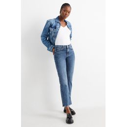 C&A Straight Jeans-High Waist-LYCRA®