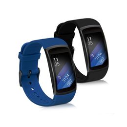 kwmobile Uhrenarmband 2x Sportarmband für Samsung Gear Fit2 / Gear Fit 2 Pro