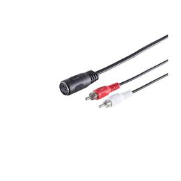 S/CONN maximum connectivity® DIN Kabel-5-pol. Buchse/ 2 Cinchstecker 0