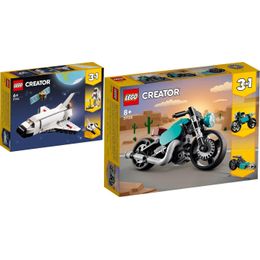Lego® Konstruktions-Spielset Creator 2er Set: Spaceshuttle (31134); Bau- und Sp