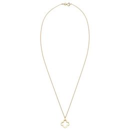 Elli Premium Halskette 'Kleeblatt' Damen Größe 45 gold