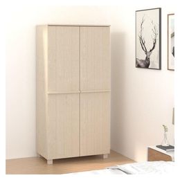 furnicato Kleiderschrank HAMAR Honigbraun 89x50x180 cm Massivholz Kiefer (1-St)