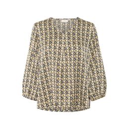 Kaffe Bluse 'Anna' Damen Größe L beige / schwarz