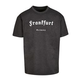 Merchcode T-Shirt 'Frankfurt' Herren Gr&ouml;&szlig;e XL dunkelgrau / wei&szlig;