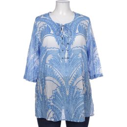 Selection by Ulla Popken Damen Bluse, blau, Gr. 46