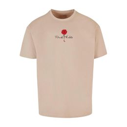 Merchcode T-Shirt Herren Gr&ouml;&szlig;e XS sand / rot / schwarz