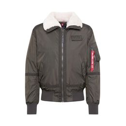 Alpha Industries Jacke 'B15-3 TT' Herren Größe S khaki / rot / wollweiß