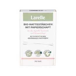 Larelle Bio-Wattestäbchen mit FSC-zertifiziertem Papierschaft, 200 Stk.