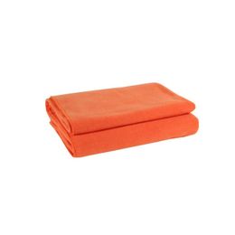 daslagerhaus living Wohndecke Soft-Fleece Decke 160 x 200 cm papaya