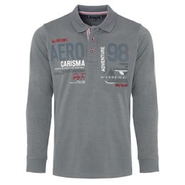Carisma Shirt Herren Gr&ouml;&szlig;e 5XL grau / rot / wei&szlig;