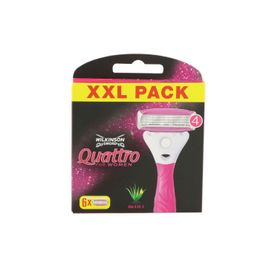 Wilkinson Nassrasierer Sword Quattro for Women 6 x Rasierklingen