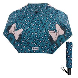 Disney Minnie Mouse Stockregenschirm Faltbarer Regenschirm Maus Automatik Minnie Mouse Kinder Schirm blau