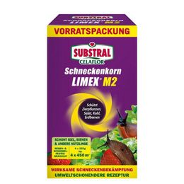 SUBSTRAL Insektenvernichtungsmittel SUBSTRAL Celaflor Schneckenkorn Limex M2 für 4x450