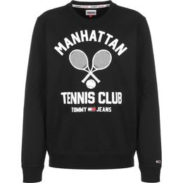 Tommy Jeans Sweatshirt 'Tennis' male Black size XXL