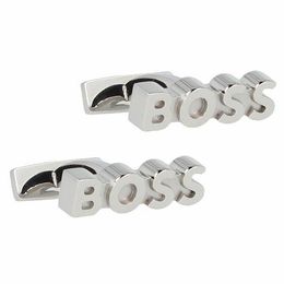 BOSS B-BOSS Manschettenknöpfe Edelstahl 2,5 cm silver