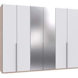 Kleiderschrank wimex "New York" Schränke Gr. B/H/T: 270 cm x 208 cm x 58 cm, 6 St., weiß (struktureichefarben hell, front weiß) Kleiderschränke