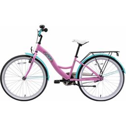 Kinderfahrrad Bikestar Fahrräder Gr. 33 cm, 24 Zoll (60,96 cm), rosa Kinder Kinderfahrräder