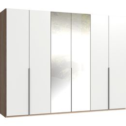 Kleiderschrank wimex "New York" Schränke Gr. B/H/T: 270 cm x 234 cm x 58 cm, 6 St., weiß (struktureichefarben hell, front weiß) Kleiderschränke