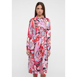 Hemdblusenkleid Eterna "REGULAR FIT" Gr. 42, Normalgrößen, pink Damen Kleider Freizeitkleider
