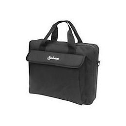 Manhattan London Laptop Bag 14.1", Top Loader, Accessories Pocket, Shoulder Strap (removable), Black, Three Year Warranty - Notebook-Tasche