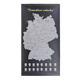 Deutschlandkarte Scratch die BRD