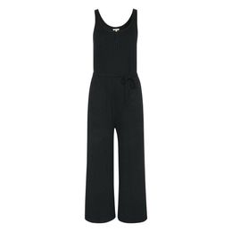 Detto Fatto Jumpsuit aus Viskose-Mix in Rippoptik