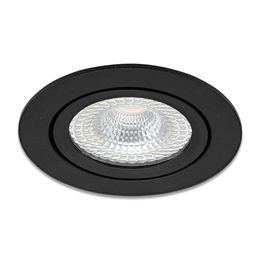 Ledisons - LED-Einbaustrahler Vivaro schwarz 5 W 2700 K interner Treiber - Schlafzimmerbeleuchtung