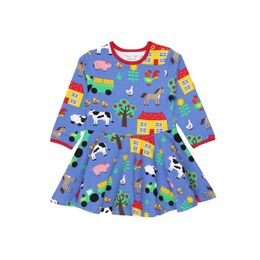 Toby tiger Shirtkleid Skater Kleid mit Bauernhof Print