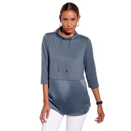 CRÉATION L Sweatshirt CREATION L Gr. 48, blau (rauchblau) Damen Sweatshirts