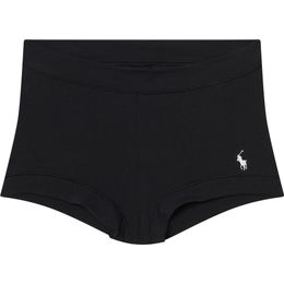 Polo Ralph Lauren Cotton Slub Panty, Logo-Stickerei, für Damen, schwarz, XS
