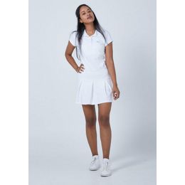 SPORTKIND Tenniskleid Golf Polo Kleid Mädchen & Damen weiß