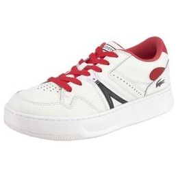 Globo Sneaker LACOSTE "L005 222 1 SMA" Gr. 46, weiß (wht, red) Schuhe Schnürhalbschuhe