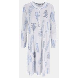 Hajo Nachthemd Damen Nachthemd mit langem Arm (1-tlg) mit Knopfleiste