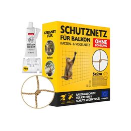 Konzept 11 Schutznetz Katzennetz für Balkon Ohne Bohren Set