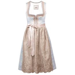 Marjo Dirndl Midi Dirndl 2tlg. 75cm DORIS himmelblau