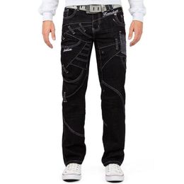 KOSMO LUPO 5-Pocket-Jeans Moderne Herren Hose BA-KM130-1 mit Kontrastnähten und Verzierungen