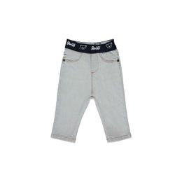Steiff Collection Bequeme Jeans Steiff weiche Baby Jeans mit Logo Softbund Teddy Flausch Applikation