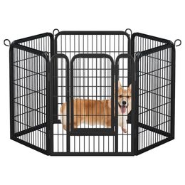 Yaheetech Hundekäfig, Welpenauslauf faltbar mit Tür