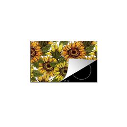 MuchoWow Herdblende-/Abdeckplatte Sonnenblume