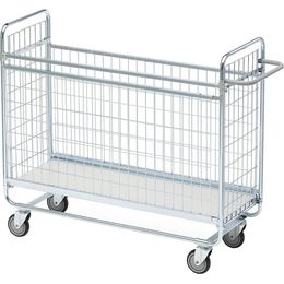 HelgeNyberg Vierwandwagen SERIE 100, Tragfähigkeit 100 kg, LxBxH 800 x 460 x 1120 mm, ab 5 Stk