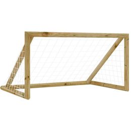 Fußballtor mit Netz 120x80x60 cm Kiefernholz Imprägniert vidaXL407429