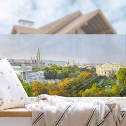 Fensterfolie Blick über Wien